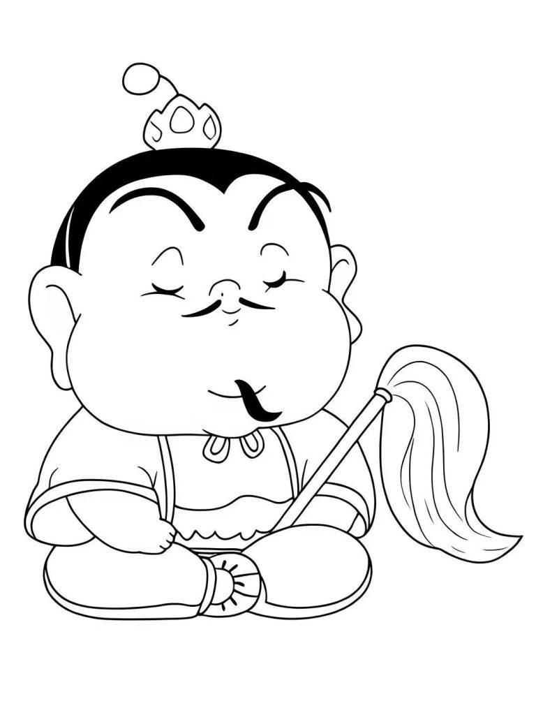Tranh tô màu Na Tra – Hình ảnh đẹp, độc đáo cho bé sáng tạo