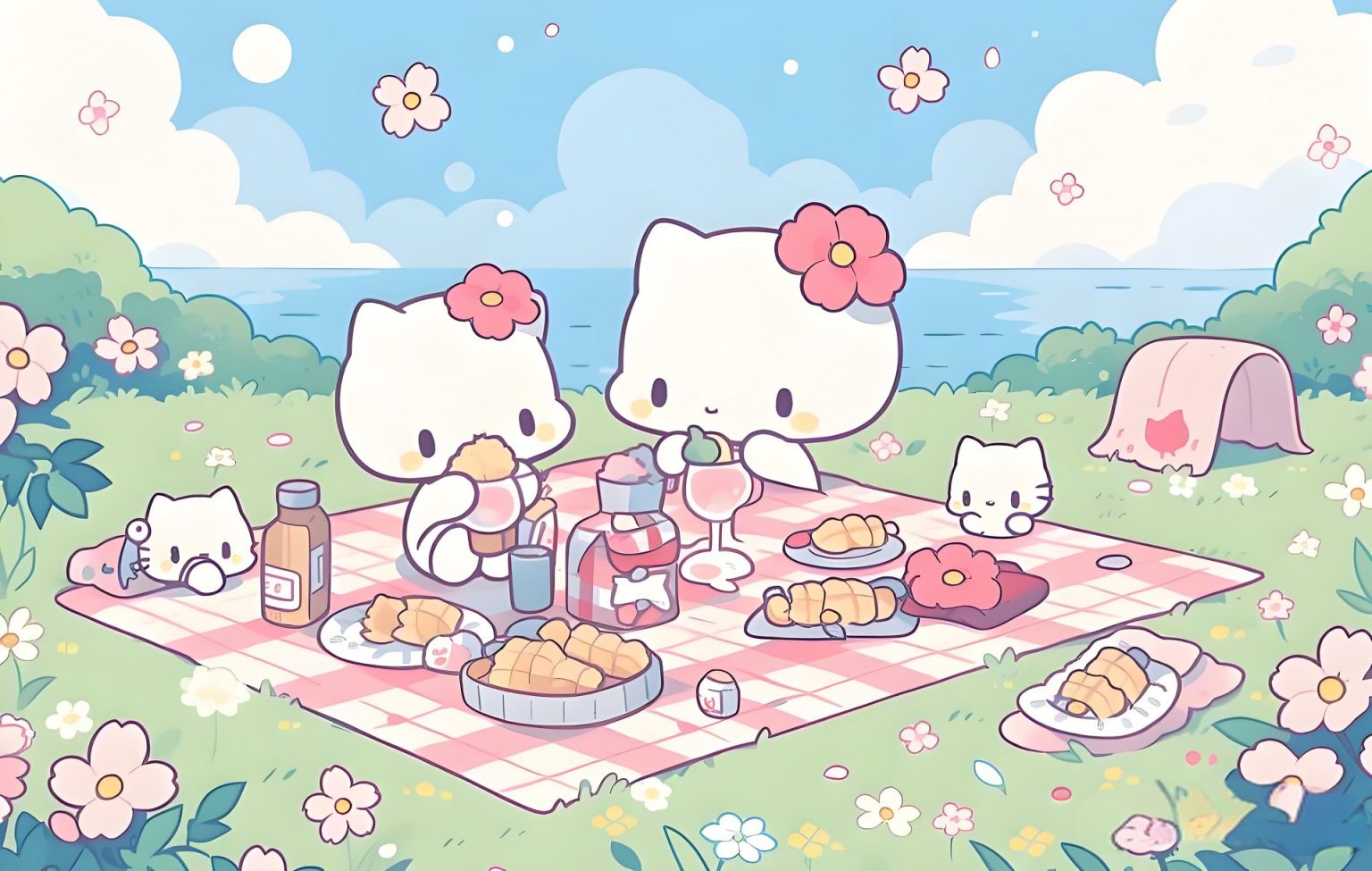 Bộ sưu tập 150+ Hình nền máy tính Hello Kitty cực dễ thương