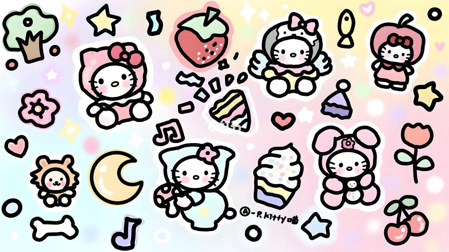 Bộ sưu tập 150+ Hình nền máy tính Hello Kitty cực dễ thương