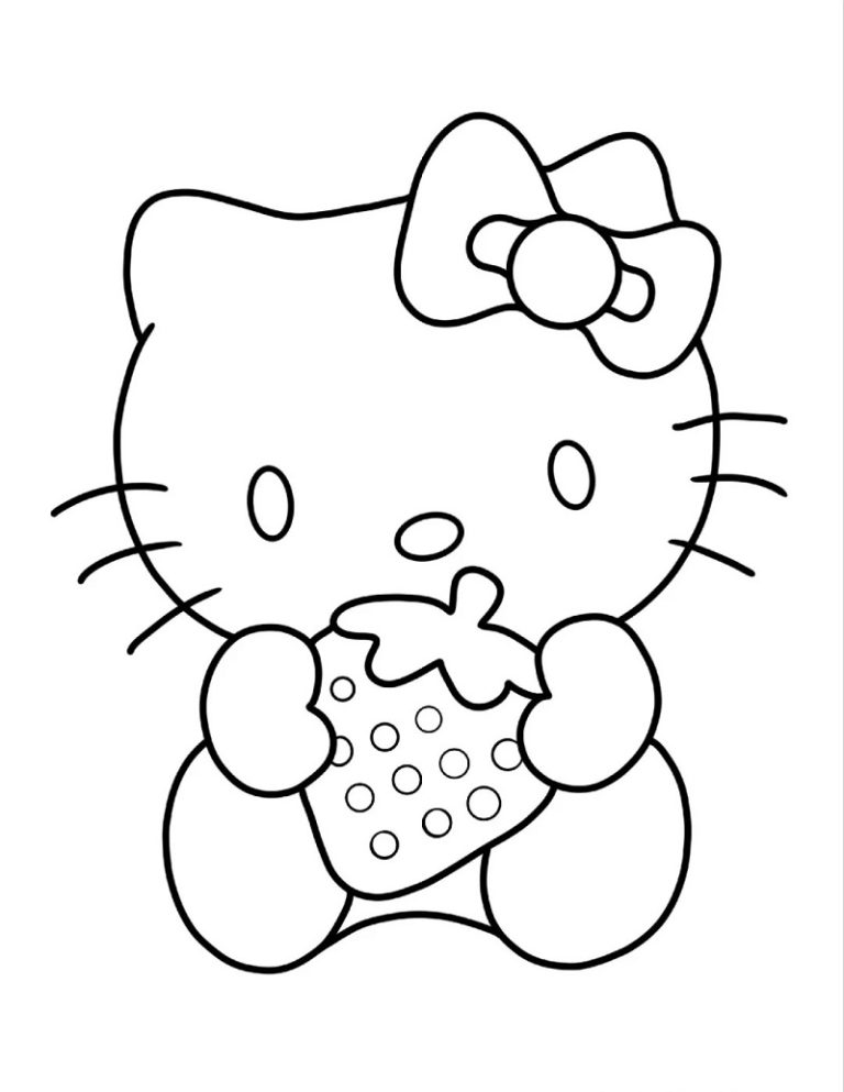 Tổng hợp 30+ Tranh tô màu Hello Kitty đẹp, đơn giản cho bé