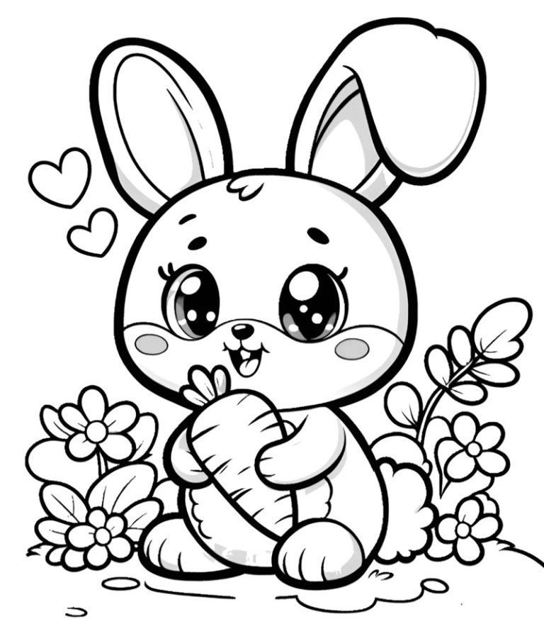 109+ Tranh tô màu con thỏ cute giúp bé sáng tạo mỗi ngày
