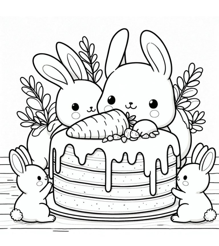 109+ Tranh tô màu con thỏ cute giúp bé sáng tạo mỗi ngày